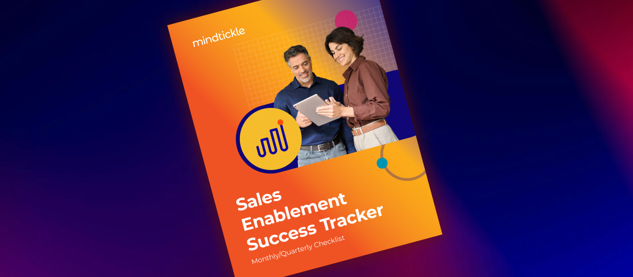 Sales Enablement Success Monthly & Quarterly Tracker - Mindtickle ...